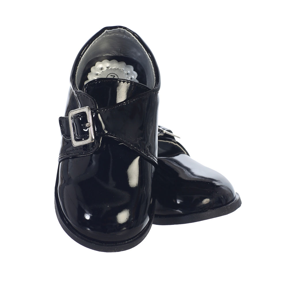 L_RYDERB - Boys Shoe Style Ryder - Boys Shiny Shoes with Velcro in ...